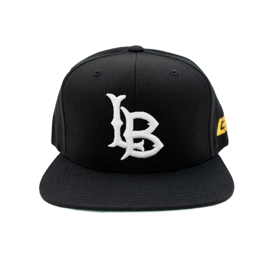 Classic LB Black Snapback- LBC Brand – Long Beach Clothing Co.