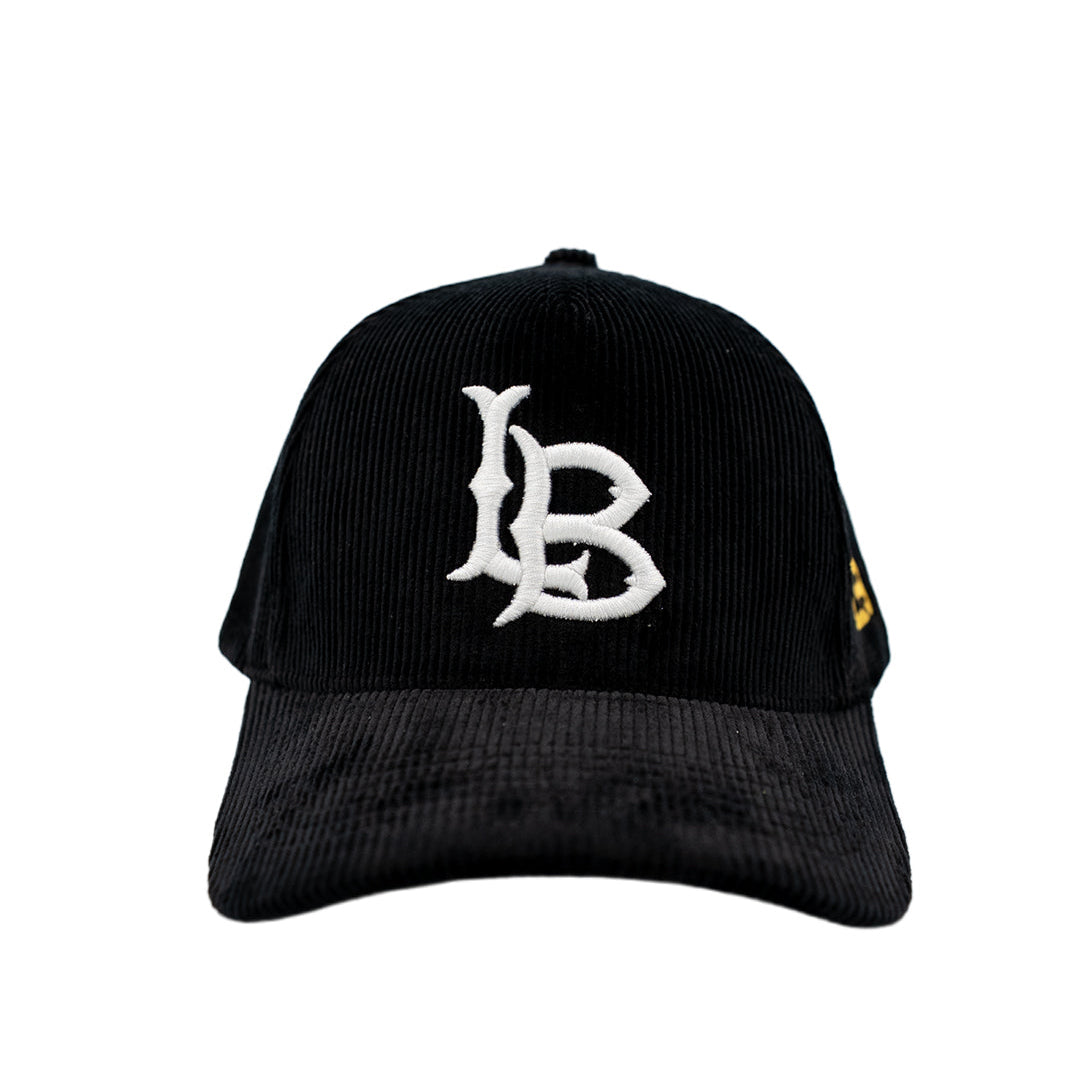 Corduroy LB Black Snapback- LBC Brand – Long Beach Clothing Co.