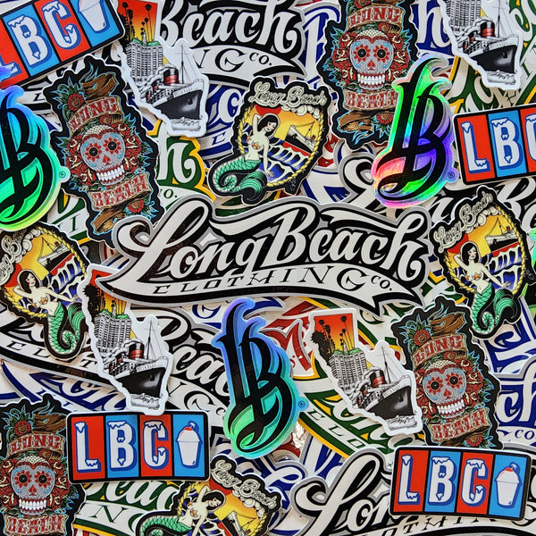Holographic Cursive LB Sticker – Long Beach Clothing Co.