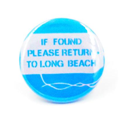 Blue If Found Button – Long Beach Clothing Co.