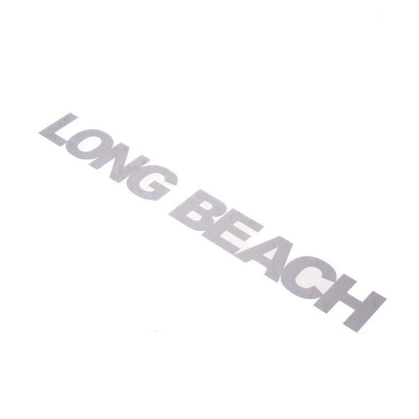 12" Long Beach Block Letter Silver Vinyl Sticker – Long Beach Clothing Co.