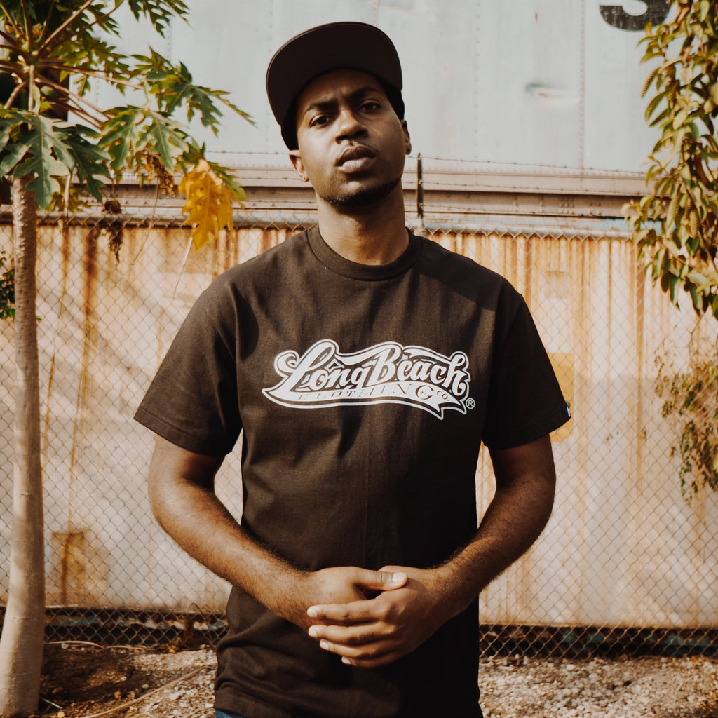 Long Beach Clothing Co. Logo Men's Black T-Shirt