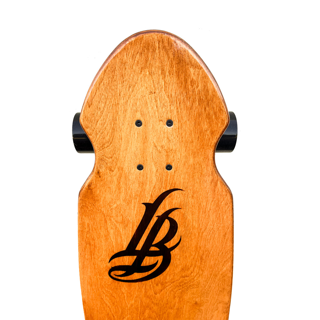 Cursive LB Sling Blade Teak Longboard 57" – Long Beach Clothing Co.